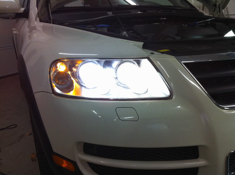 5000K HID Bulbs w/ Yellow High Beams... | Club Touareg Forum